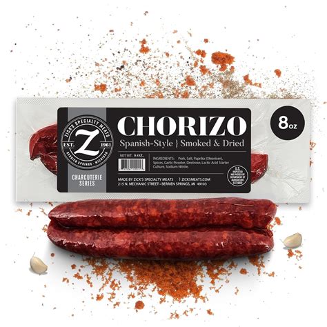Zicks Specialty Meats Spanish Chorizo Sausage 8oz