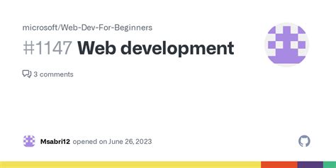 Web Development Issue 1147 Microsoft Web Dev For Beginners GitHub