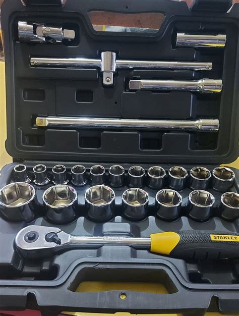 24 Pc 1 2 Sq Drive 6 Pt Socket Set Stanley At ₹ 5128 Piece Sangli Id 26056796662