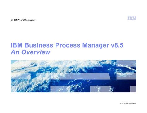 ibm bpm overview