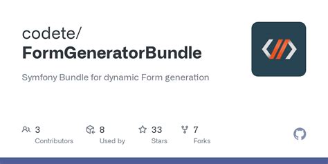 Github Codete Formgeneratorbundle Symfony Bundle For Dynamic Form Generation
