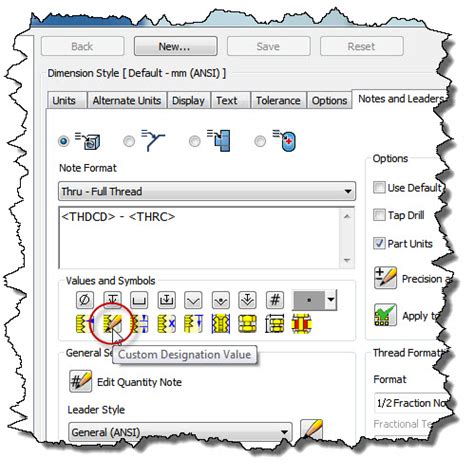 solved display pitch diameter on an external thread custom thread