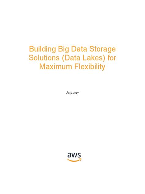 data lakes for maximum flexibility pdf apache hadoop amazon web