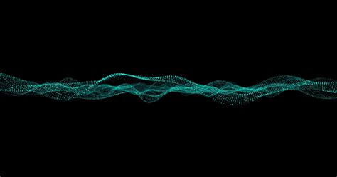 abstract digital particle wave loop animation background 4k resolution