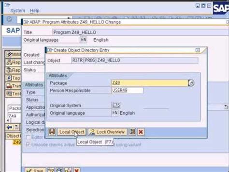 Intro To SAP ABAP Your First ABAP Program YouTube