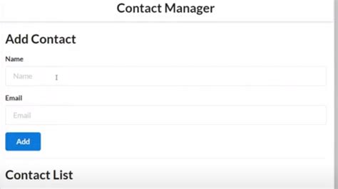 github ayushdpatni react contact manager this is a simple react contact manager based on