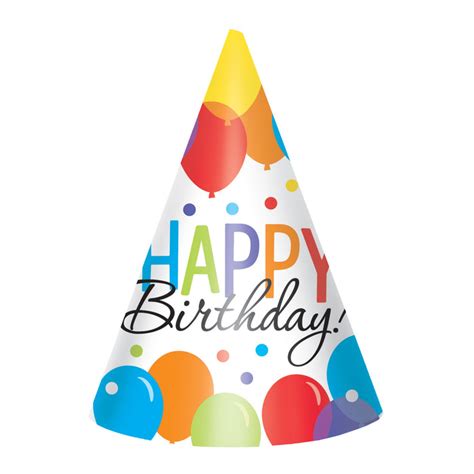 Balloon Bash Happy Birthday Party Hats — Party Planet