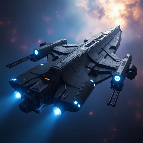 Futuristic Starship Features Sharp Design Lines Ai Generator Free Ai