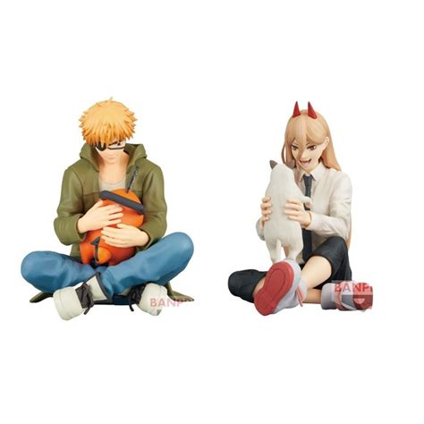Chainsaw Man Bandai Figurine S Break Time Collection Denji And Pochita Power And Nyako