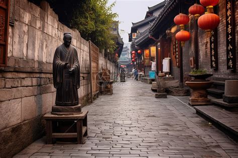 古色古香的小巷高清图片下载 正版图片600177898 摄图网