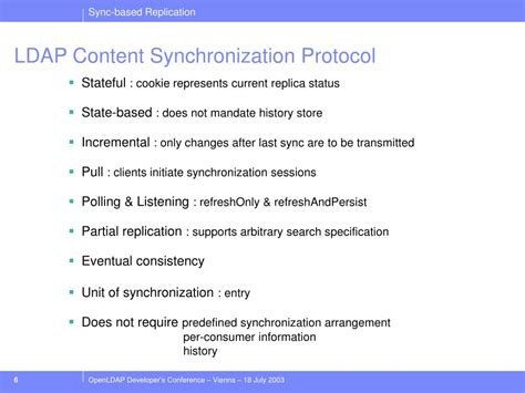 Ppt Sync Based Replication Protocol And Openldap Implementation