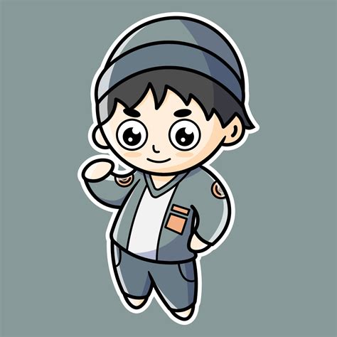 Cool Boy Chibi Illustration Vector Art Design 20491157 Vector Art At