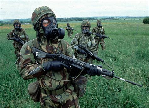 British Troops During An Nbc Exercise 1990s [2048x1493] R Militaryporn