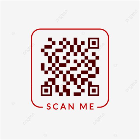 빨간색 Qr 코드는 투명 배경에 라벨 바코드를 스캔합니다 벡터 Qr 코드 라벨 바코드 나를 스캔 Png 일러스트 및 벡터