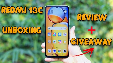 Redmi C UNBOXING REVIEW GIVEAWAY YouTube