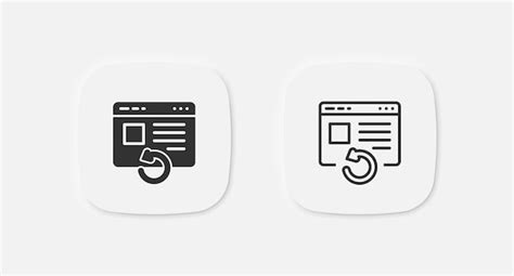 Premium Vector Reload Web Page Icon Website Update Symbol Upgrade Site Application Icons