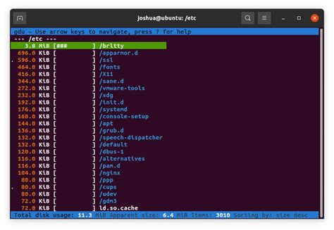 how to install and use gdu disk usage analyzer on ubuntu 20 04 zp