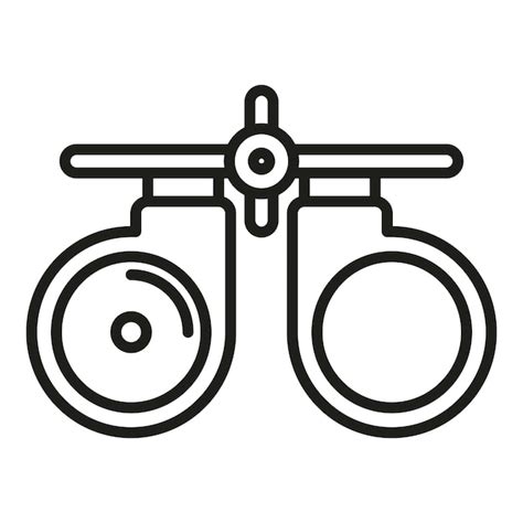 Premium Vector Eye Test Icon Outline Vector Optical Clinic Visual Exam