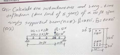 Solved Mid Q1i Calculate The Instantaneous And Long Time