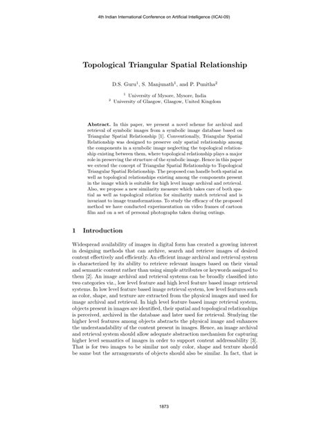 Pdf Topological Triangular Spatial Relations