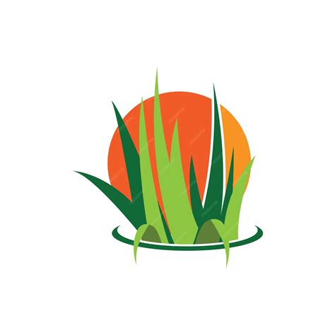 Premium Vector Grass Logo Vector Template