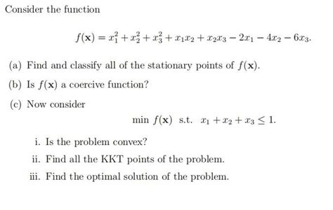 Solved Consider The Function Chegg Com