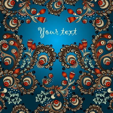 꽃 장식 빈티지 프레임 벡터 Eps Uidownload