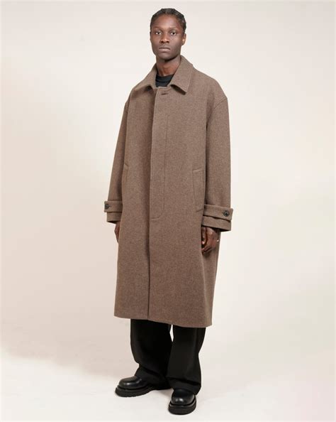 Lownn — Greige Wool Cashmere Coat