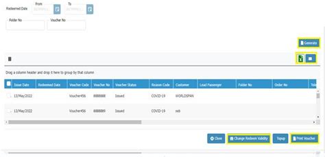 Vouchermanagementreport