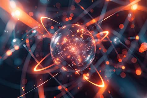 Premium Photo Electron Orbit Visualization Of A Helium Atom