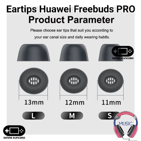 Jual Eartips Huawei Freebuds Pro Silicone Silicon Eartip Replacement Pengganti Shopee Indonesia