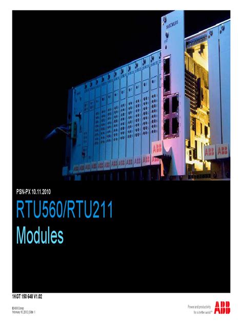Abb Rtu560 And Modules Pdf Pdf Programmable Logic Controller Input Output