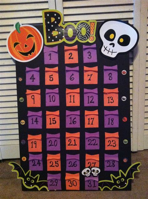 Halloween Countdown Calendar Craft Halloween Calendar Ideas