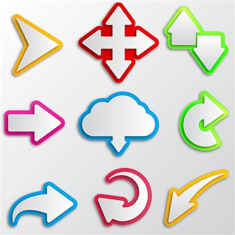Premium Vector Set Of Arrows And Pointers
