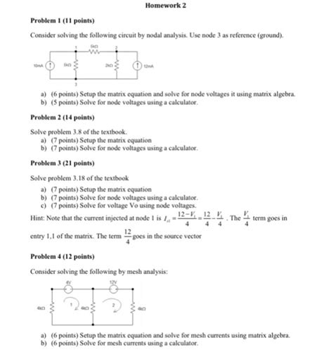 Solved Homework Problem Points Consider Solving The Chegg
