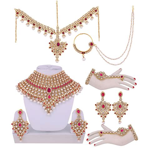 Indian Bridal Jewellery Set Heavy Full Wedding Jewelry Set For Etsy