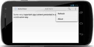 Adding ActionViews To Your ActionBar Grokking Android