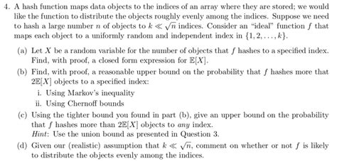 Hash Function Maps Data Objects To The Indices Of An