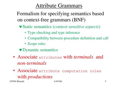 Ppt Attribute Grammars Powerpoint Presentation Free Download Id 672434