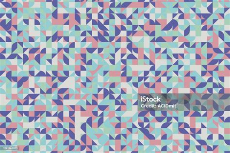 정사각형 삼각형 및 둥근 요소와 추상 적 기하학적 패턴 벡터 멀티 컬러 배경 Eps10 0명에 대한 스톡 벡터 아트 및 기타