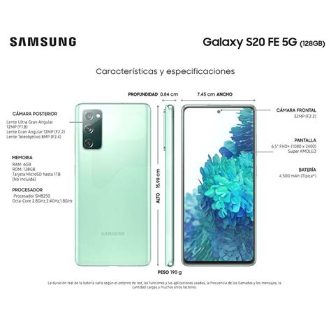 Samsung Smartphone Galaxy S20 Fe 128gb6gb 5g Verde Liberado Pc Factory