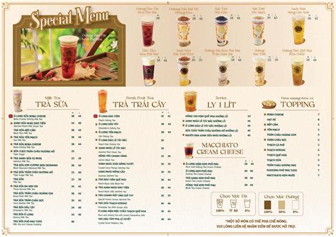 Thực đơn TOCO TOCO