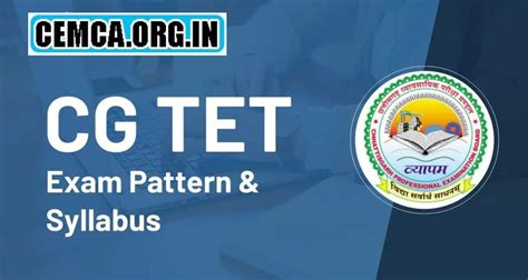 Cg Tet Exam Syllabus 2025 New Exam Pattern For Paper 1 And 2 Download