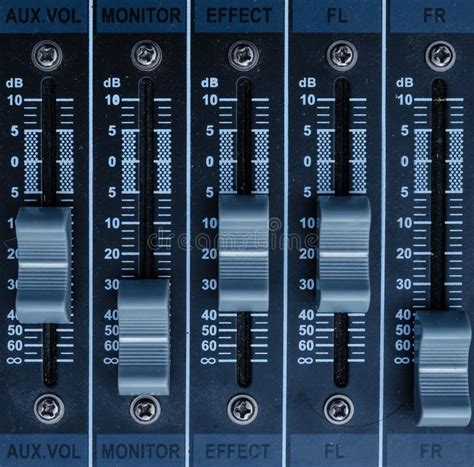 Analog Controls Interface Elements Set Vector Stock Vector