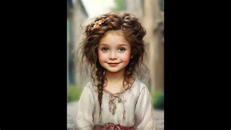 милые портреты маленьких девочек карандаш ии стиль картины искусство Youtube