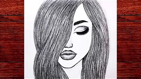 Как Нарисовать Портрет Девушки Очень Легко Учимся Рисовать Лицо Девушки Как Нарисовать