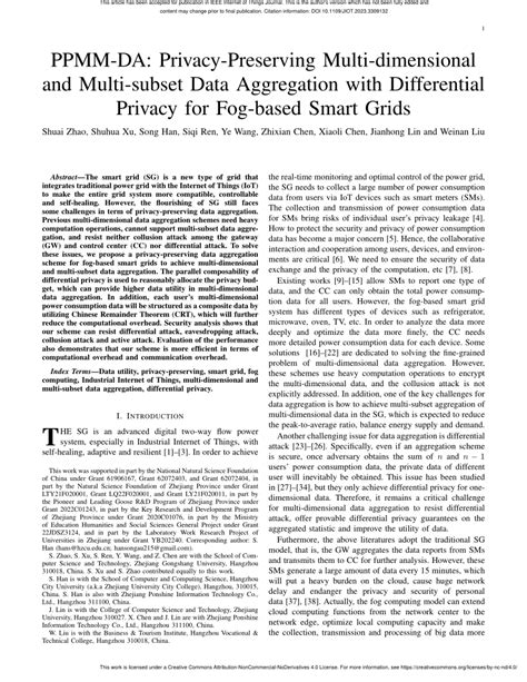 Pdf Ppmm Da Privacy Preserving Multi Dimensional And Multi Subset