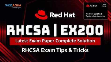 Latest Rhcsa Ex200 Real Exam Questions And Answers For Guaranteed Success Web Asha Technologies