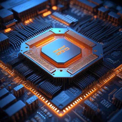 Premium Photo Artificial Intelligence Colorful Computer Chipset