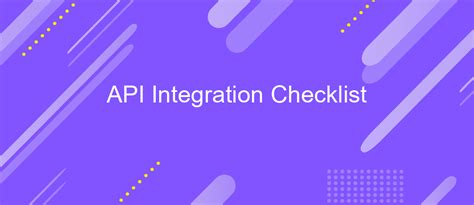 Api Integration Checklist Apix Drive